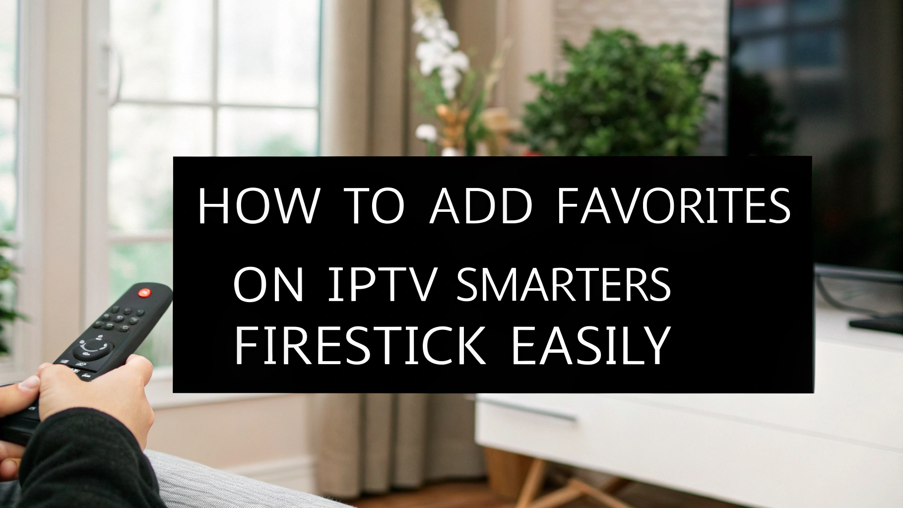 How to Add Favorites on IPTV Smarters Firestick Easily